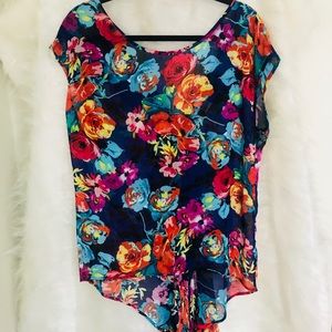 Tops | Tropical Sheer Top | Poshmark